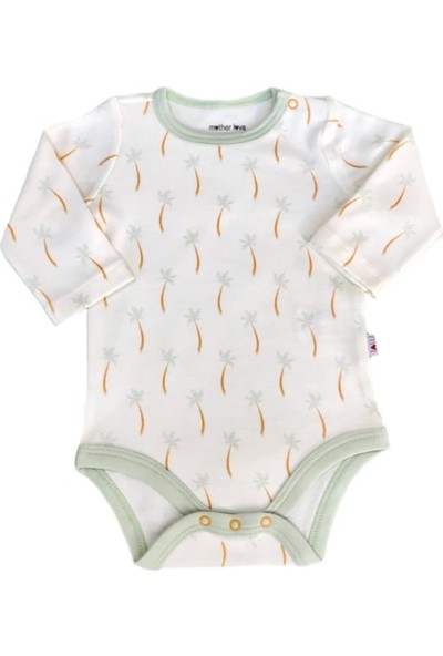 Mother Love Palmiye Organik Uzun Kol Body Zıbın Mother Love Palmiye Organik Uzun Kol Body Zıbın