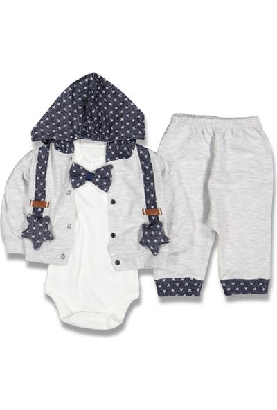 Babyim Erkek 0/6 Ay 3lü Kapşonlu Takım TYC00349833914