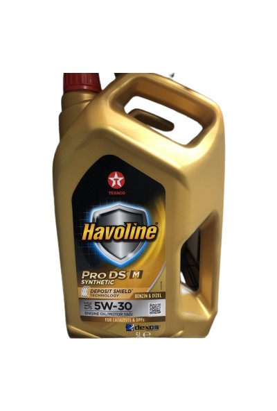 Texaco Havoline Prods M Sae 5W-30 Motor Yağı 5 Litre (Üretim Yılı: .2021)