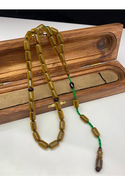 Mersav Tesbih Özel Yapım Çubuk Sıkma Kehribar