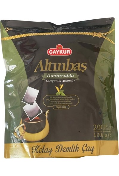 Çaykur Altınbaş Bergamotlu Demlik Poşet Çay 5 gr 200'LÜ Paket ( Tomurcuklu ) Çaykur Altınbaş Bergamotlu Demlik Poşet Çay 5 gr 200'LÜ Paket ( Tomurcuklu )