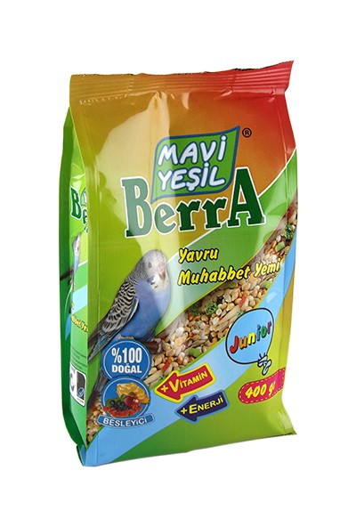 Mavi Yeşil Berra Yavru Muhabbet Kuşu Yemi 5 Li