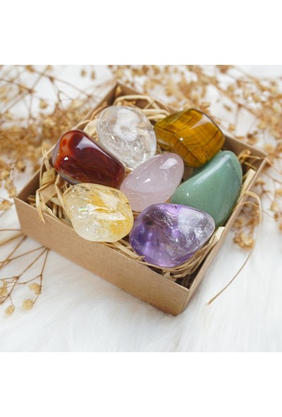 Efshine 7'li Doğal Taş Çakra Seti