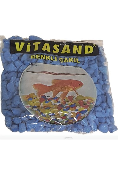 Vitasand Akvaryum ve Fanus Çakıl Taşı 350 gr Mavi Renk Vitasand Akvaryum ve Fanus Çakıl Taşı 350 gr Mavi Renk