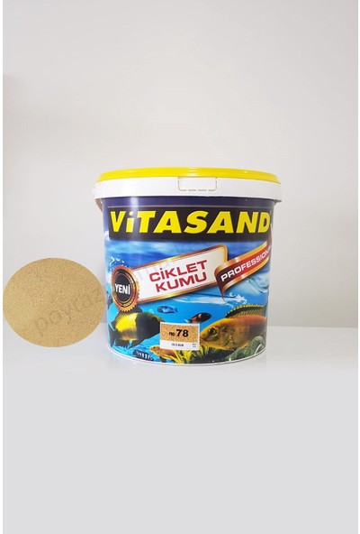 Vitasand Pro-78 Akvaryum Silis( Sarı )Kumu 20KG Vitasand Pro-78 Akvaryum Silis( Sarı )Kumu 20KG