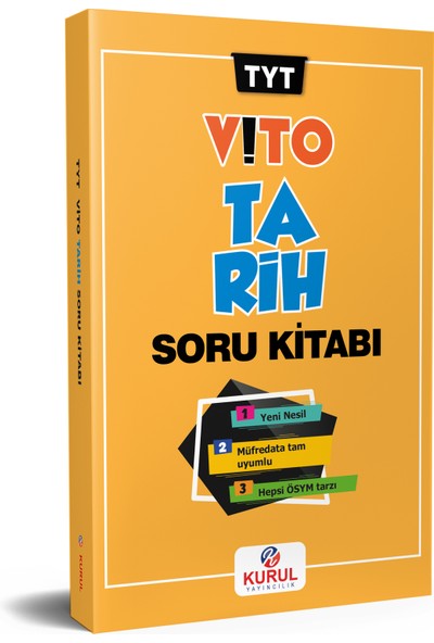 Kurul Yayıncılık 2022 TYT Vito Tarih Soru Kitabı Kurul Yayıncılık 2022 TYT Vito Tarih Soru Kitabı