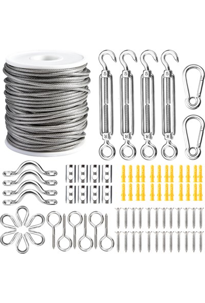 Catteo 80'li Bahçe Tel Halat Takımı (Yurt Dışından)