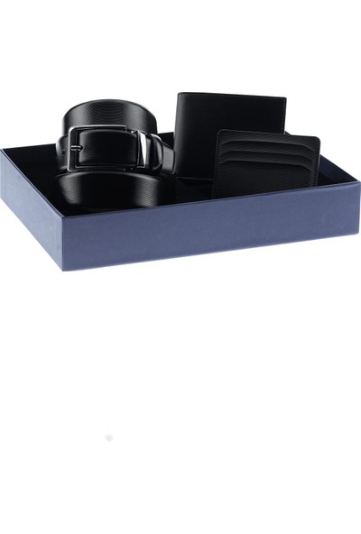 Kiğılı 3'Lü Kemer & Cüzdan & Kartlık Set