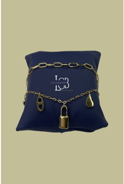 Last Gem Bender Gold Ithal Çelik Kilit Detaylı Bileklik. Last Gem Bender Gold Ithal Çelik Kilit Detaylı Bileklik.