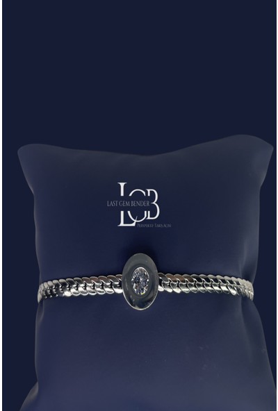 Last Gem Bender Gümüş Ithal Çelik Tek Taş Zirkon Bileklik Last Gem Bender Gümüş Ithal Çelik Tek Taş Zirkon Bileklik