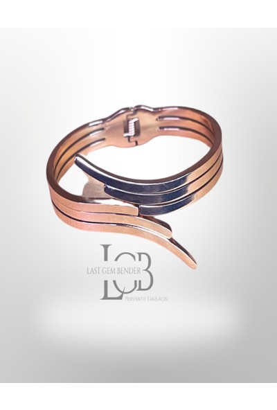 Last Gem Bender Rose Ithal Çelik Şık Kelepçe Bileklik Last Gem Bender Rose Ithal Çelik Şık Kelepçe Bileklik