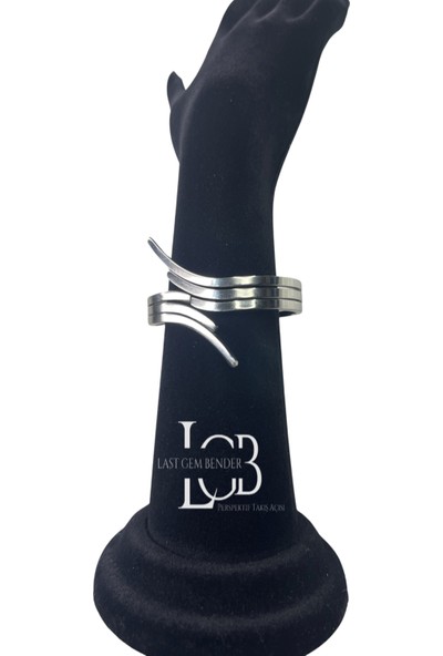 Last Gem Bender Gümüş Ithal Çelik Şık Kelepçe Bileklik Last Gem Bender Gümüş Ithal Çelik Şık Kelepçe Bileklik