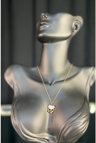 Last Gem Bender Gold Ithal Çelik Sedef Taşlı Kolye Last Gem Bender Gold Ithal Çelik Sedef Taşlı Kolye