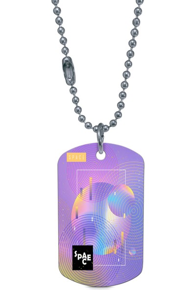 Hero Tasarım Space Gümüş Renk Künye / Kolye DFT5143 Hero Tasarım Space Gümüş Renk Künye / Kolye DFT5143