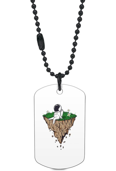 Hero Tasarım Uzayda Yaşam Siyah Renk Künye / Kolye DFT1952 Hero Tasarım Uzayda Yaşam Siyah Renk Künye / Kolye DFT1952