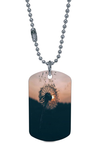 Hero Tasarım Doğa Gümüş Renk Künye / Kolye DFT2795