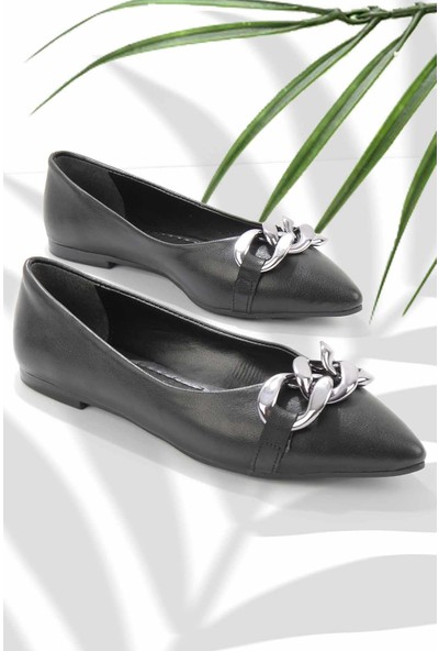 Bambi Siyah Kadın Babet K016881704