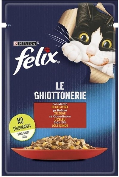 Felix Sığır Etli Konserve Kedi Maması 85 gr Felix Sığır Etli Konserve Kedi Maması 85 gr