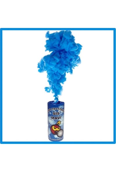 Laqaydükkan34 Mavi Renk Sis Mavi Duman 1 Adet