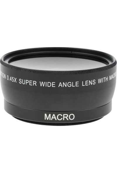 Canon Sony Dijital Kameralar Için Makro ile 55MM 0.45X Geniş Açılı Lens Canon Sony Dijital Kameralar Için Makro ile 55MM 0.45X Geniş Açılı Lens