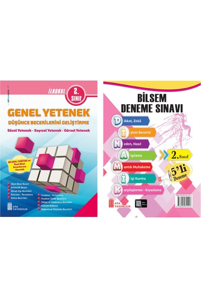 Ata Yayıncılık 2. Sınıf Bilsem Sınavlarına Hazırlık +5’ Li Deneme Sınavı Ata Yayıncılık 2. Sınıf Bilsem Sınavlarına Hazırlık +5’ Li Deneme Sınavı