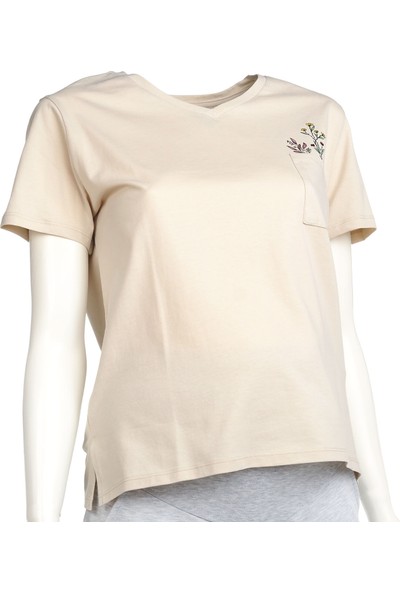 Baby Mom Babymom Baskılı Tshirt Hamile Kısa Kol Tshirt