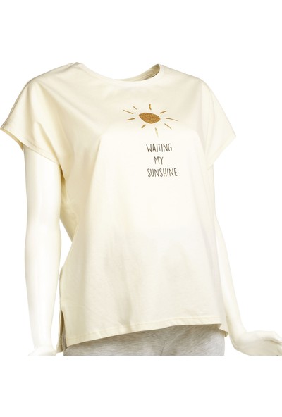 Baby Mom Babymom Baskılı Tshirt Hamile Kısa Kol Tshirt