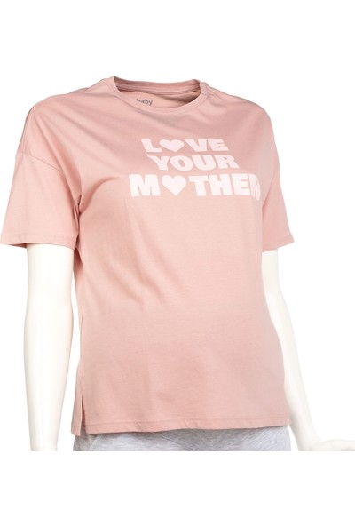 Baby Mom Babymom Hamile Kısa Kol Tshirt Baskılı