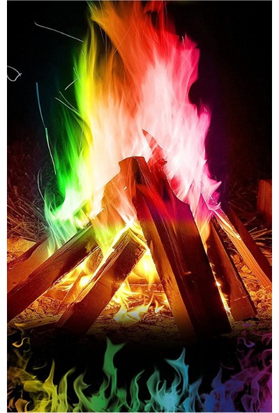 Magic Fire Sihirli Kamp Ateşi Tozu Renkli Magic Fire Sihirli Kamp Ateşi Tozu Renkli