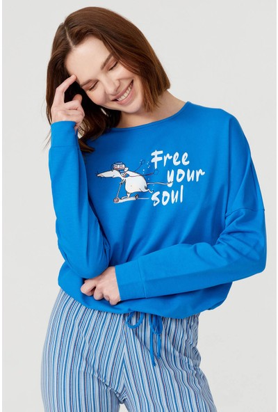 Hays Kadın Midi-Kapri Pijama Takımı