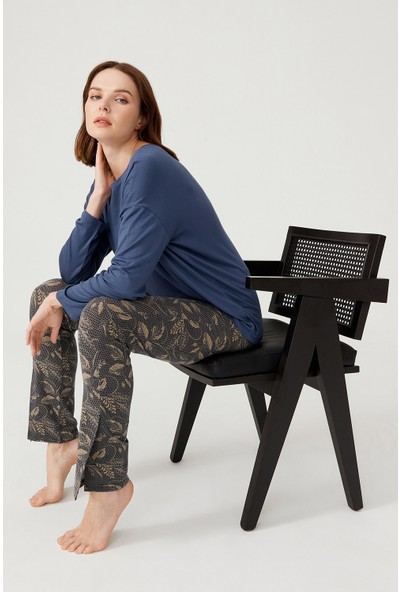 Hays Kadın Pamuklu Uzun Pijama Takımı