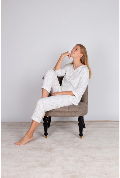 Hays Kadın Büyük Beden Uzun Pijama Takımı