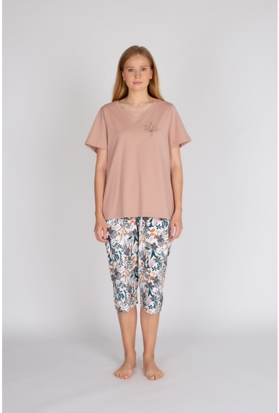 Hays Kadın Büyük Beden Midi Kapri Pijama Takımı Hays Kadın Büyük Beden Midi Kapri Pijama Takımı