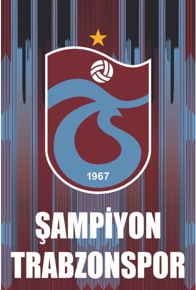 Derin Concept Trabzonspor Bayrağı 150X225 cm Raşel Kumaş