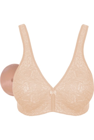 Alışveriş Meydanı Ten Penye Pamuk Cepli Protez Sütyen