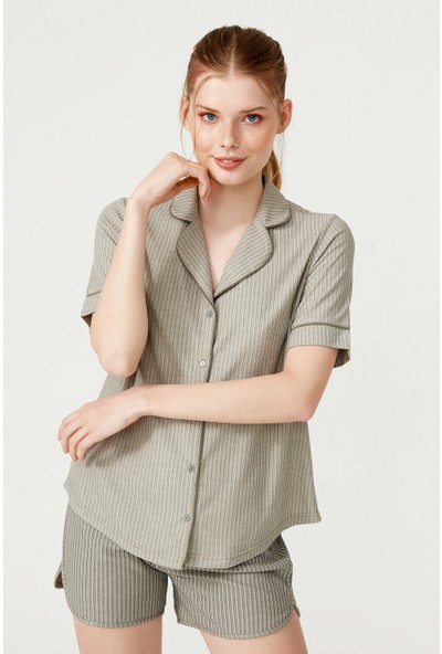 Hays Kadın Şortlu Gömlekli Pijama Takımı