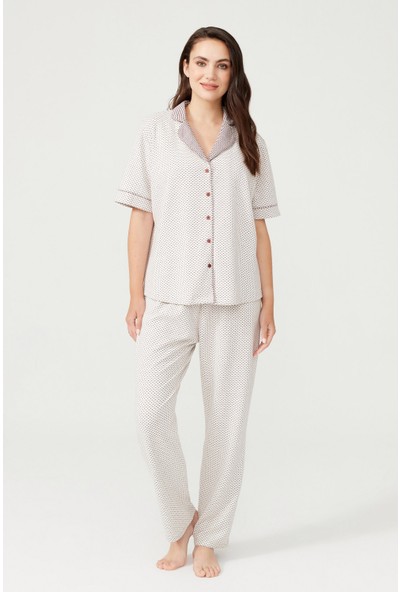 Hays Kadın Büyük Beden Uzun Pijama Takımı