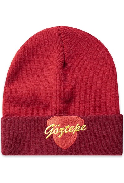 Göztepe Nakışlı Arma Kırmızı Bere