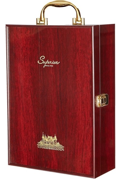 Falconetti Bordo Ahşap 2 Li Şarap Kutusu Tirbüşon Şaraplık CIN356 Falconetti Bordo Ahşap 2 Li Şarap Kutusu Tirbüşon Şaraplık CIN356