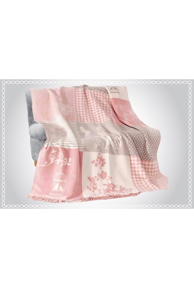 Aksu Tek Kişilik Pamuklu Battaniye Rene