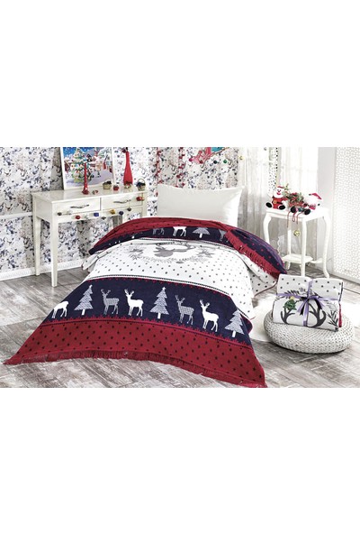 Dolce Bonita Home Tek Kişilik Pamuklu Battaniye Bonheur Dolce Bonita Home Tek Kişilik Pamuklu Battaniye Bonheur