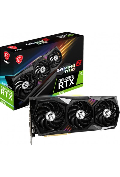 MSI Vga Geforce RTX 3080 Gaming Z TRIO 12G LHR Ekran Kartı MSI Vga Geforce RTX 3080 Gaming Z TRIO 12G LHR Ekran Kartı