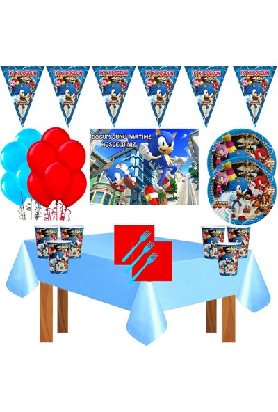 Sonic Boom Sonic Boomafişli Doğum Günü Parti Süsleri Süsleme Seti- 16 Kişilik Sonic Boom Sonic Boomafişli Doğum Günü Parti Süsleri Süsleme Seti- 16 Kişilik