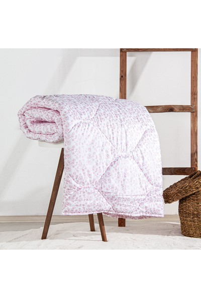 Homedius Perla Çiçek Desenli Yorgan PEMBE-155 x 215 cm
