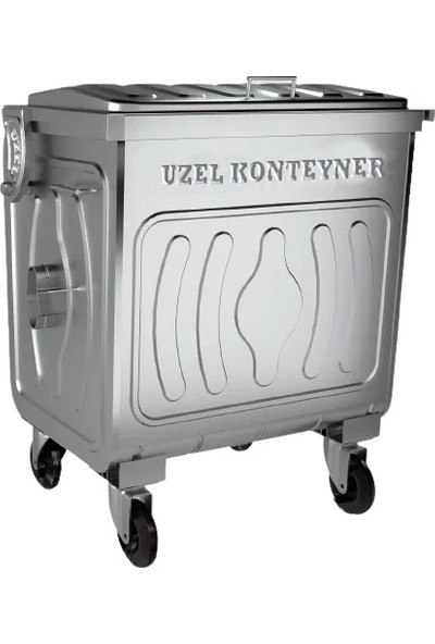 Uzel 400 Litre Galvaniz Çöp Konteyneri