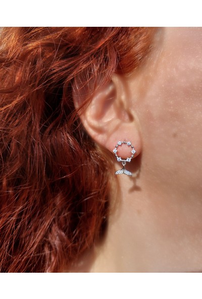 Noia Silver Balık Kuyruğu Küpe