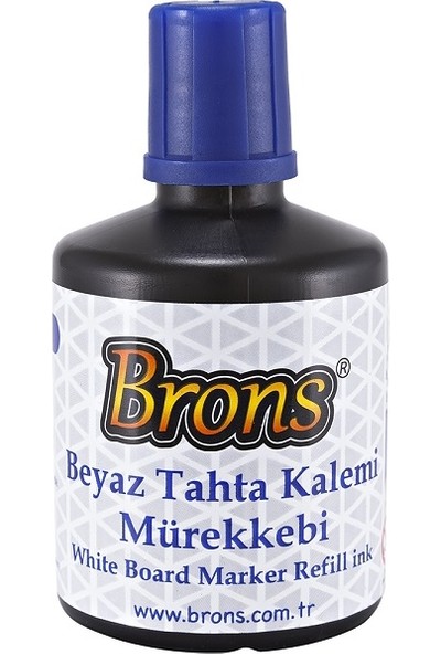 Brons Mavi Tahta Kalemi Mürekkebi 100 cc BR-354 Brons Mavi Tahta Kalemi Mürekkebi 100 cc BR-354