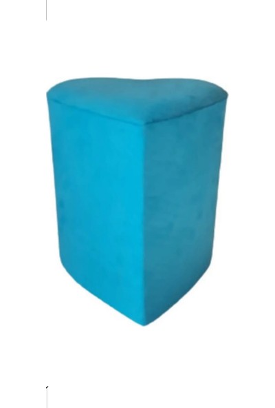 NESİL Silinebilir Kumaş Kaplama Kalpli Puf