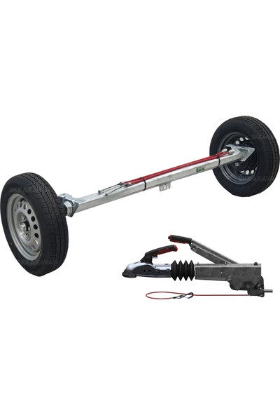 Alko B850-10 1000KG 1400MM Teker + Kaplin + Torsiyonlu Frenli Aks Dingil Paketi Alko B850-10 1000KG 1400MM Teker + Kaplin + Torsiyonlu Frenli Aks Dingil Paketi