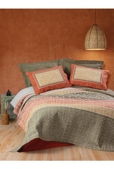 Cotton Box Ethnic Çift Kişilik Complete Set Tuwa Kiremit